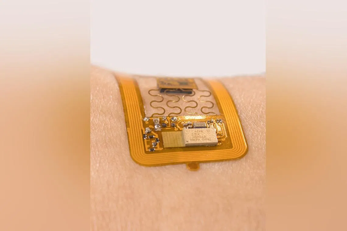 NUS researchers develop battery-free skin patch prototype for ...