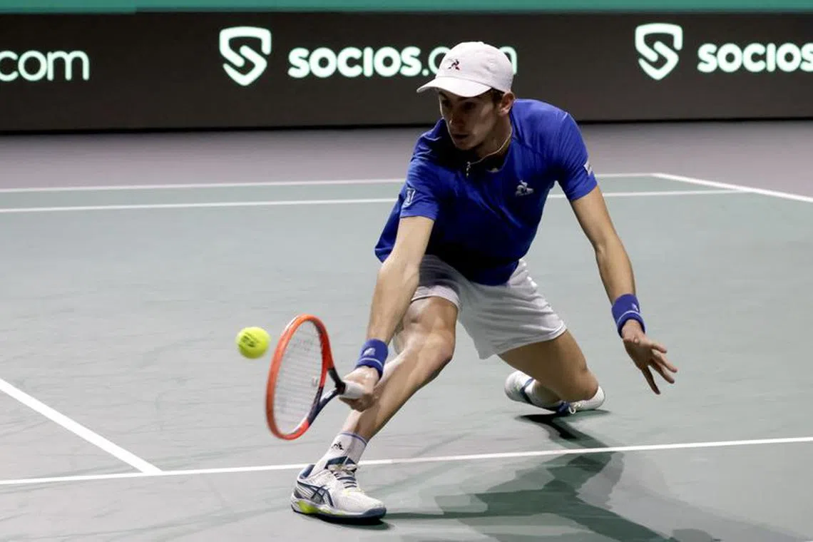 Arnaldi gives Italy 1-0 lead over Australia in Davis Cup final | The Straits Times