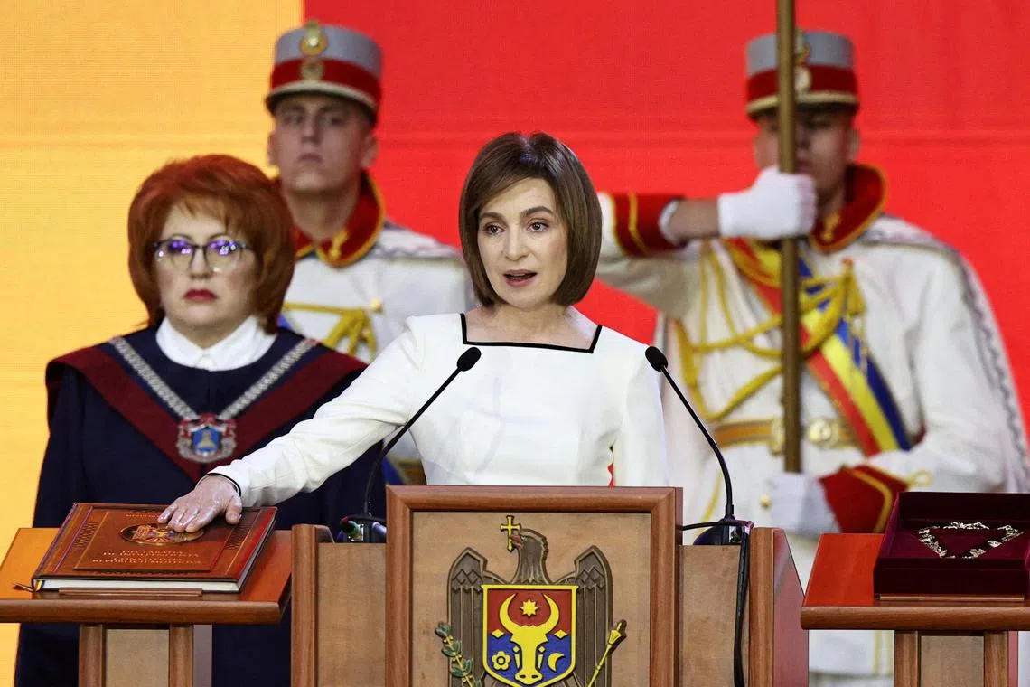 Moldovan president warns of 'harsh winter' in inauguration speech | The ...