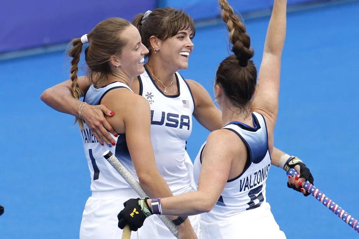 Hockey-American Debardines relish Games sister act | The Straits Times