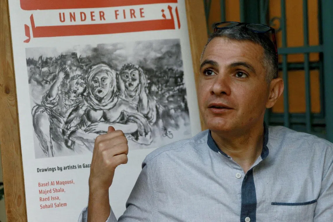 Portraits of pain: Smuggled Palestinian art shows trauma of Gaza | The ...