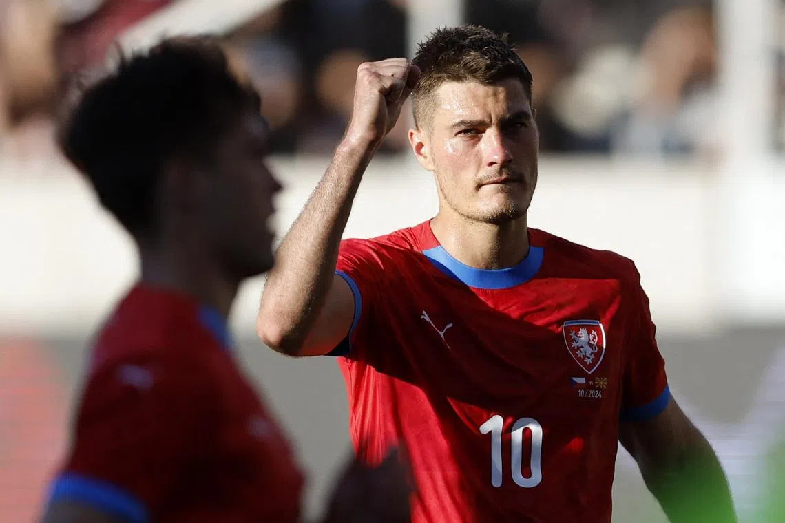 Czechs sweat on Schick’s availability for Turkey game | The Straits Times