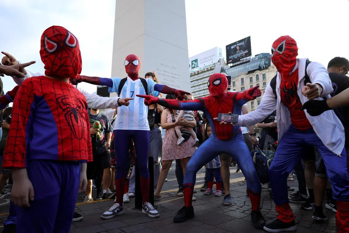 In Pictures: Fans assemble to break record for largest Spider-Man ...