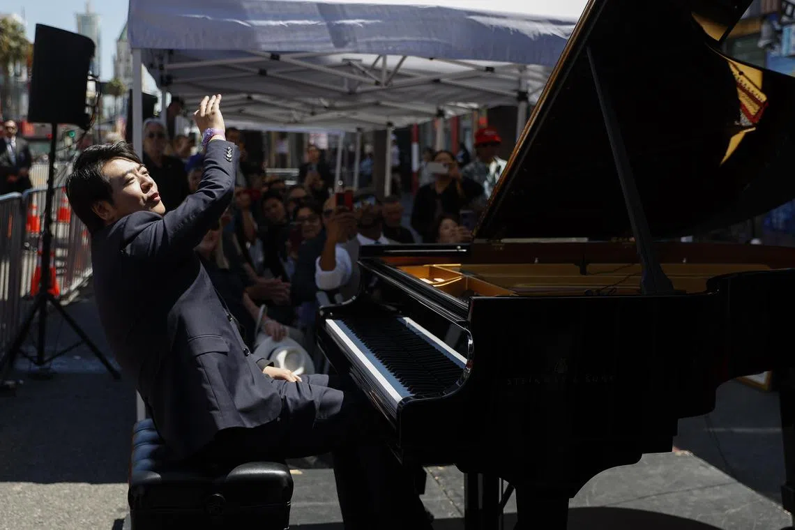 Chinese pianist Lang Lang gets star on Hollywood Walk of Fame | The ...
