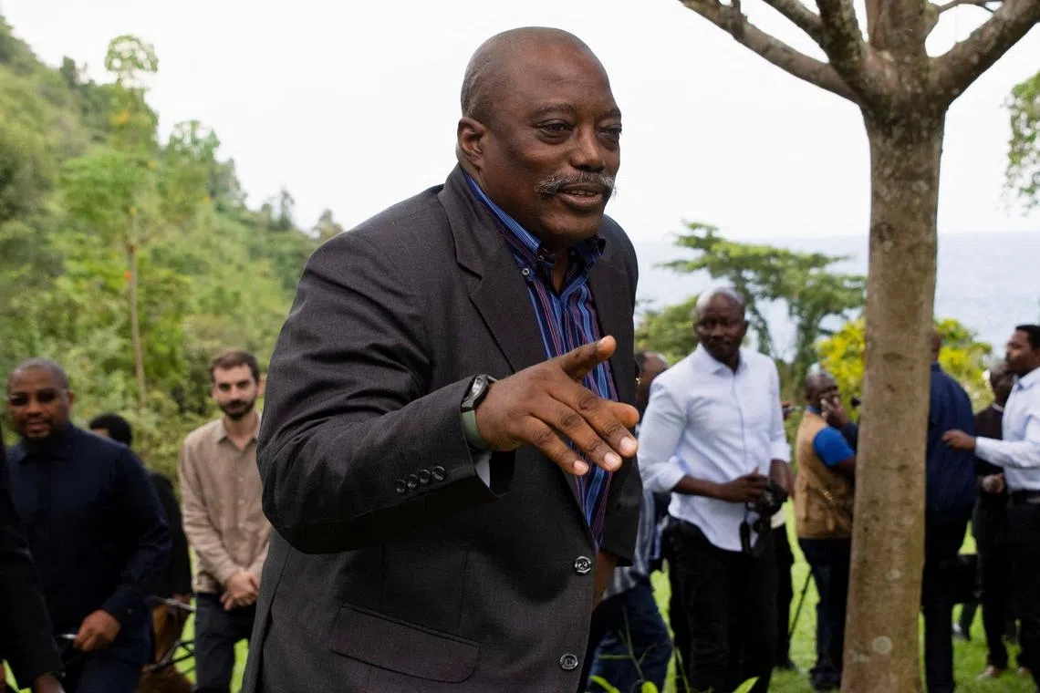 Congo ex-president Kabila makes first public appearance in rebel-held ...