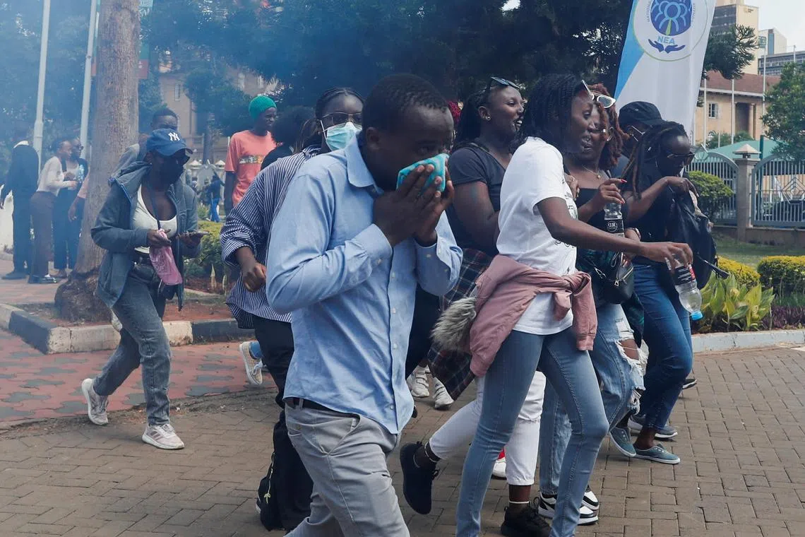 Kenyan police fire teargas at protesters marching against femicide ...