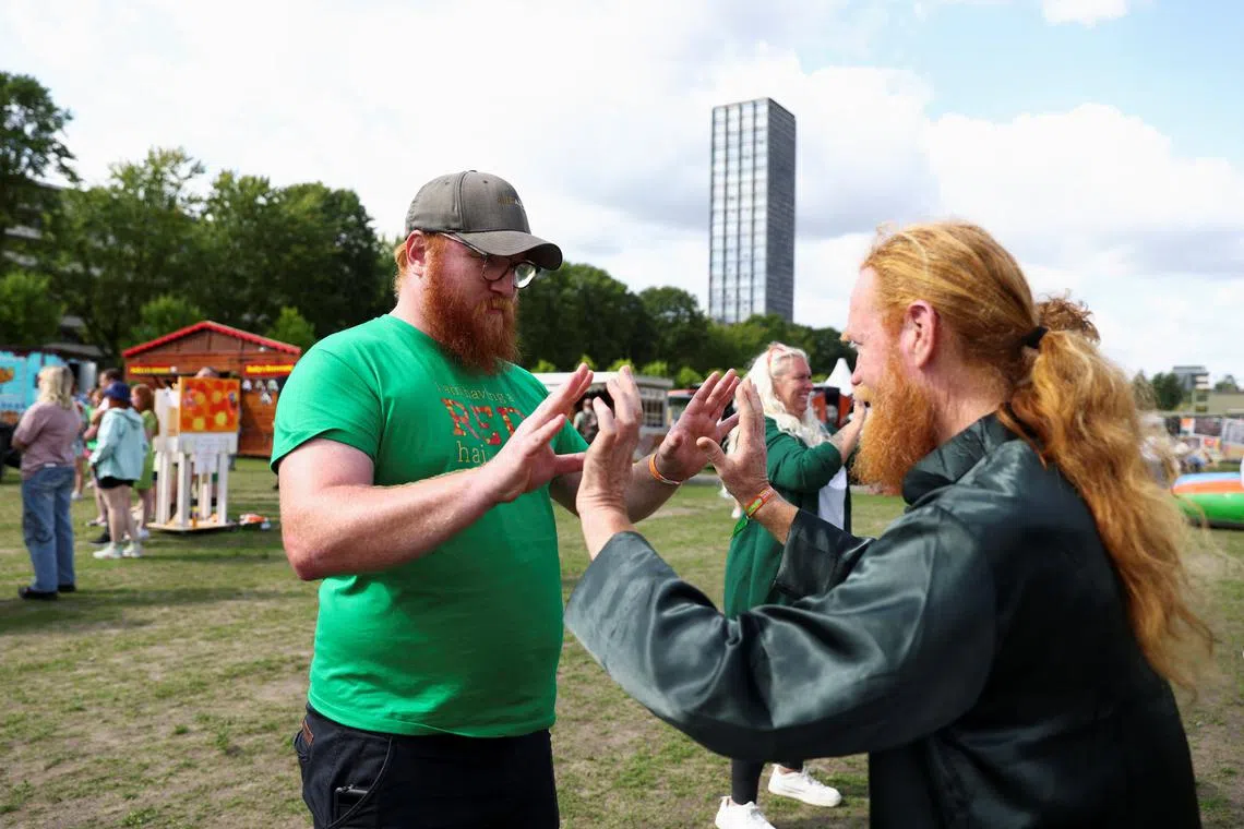 Redheads gather to light up unique Dutch festival | The Straits Times