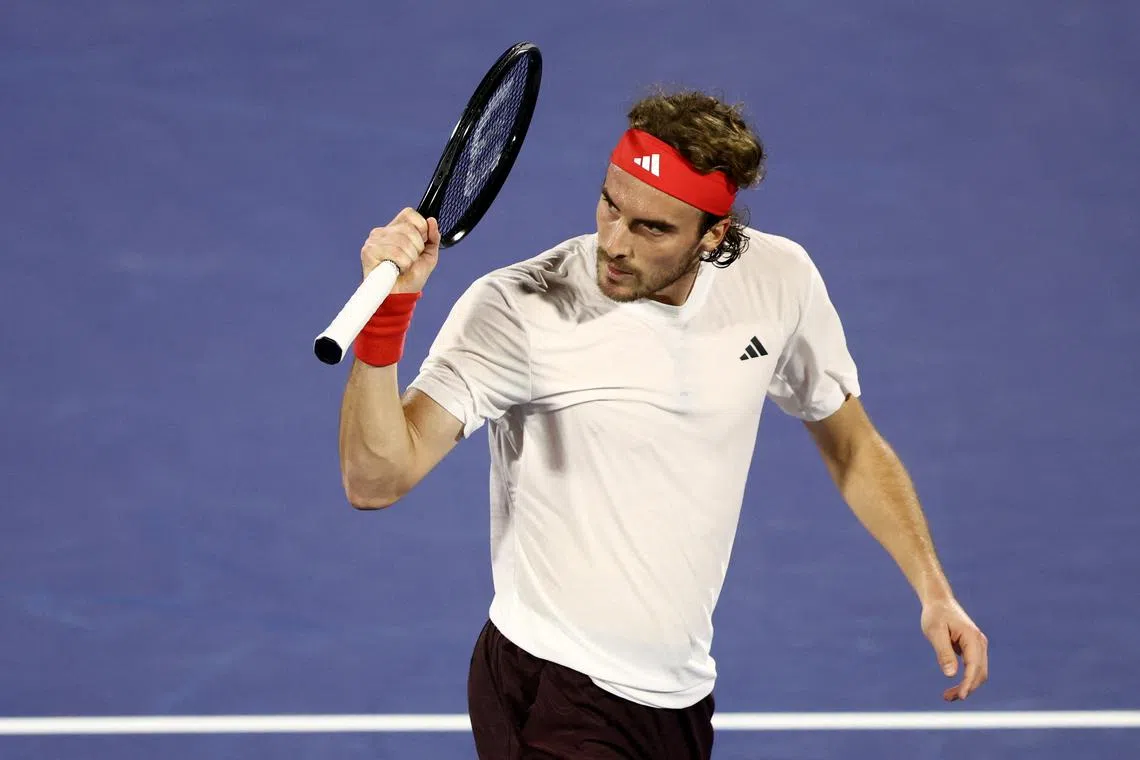 ATP roundup: Stefanos Tsitsipas wins opener in Dubai | The Straits Times