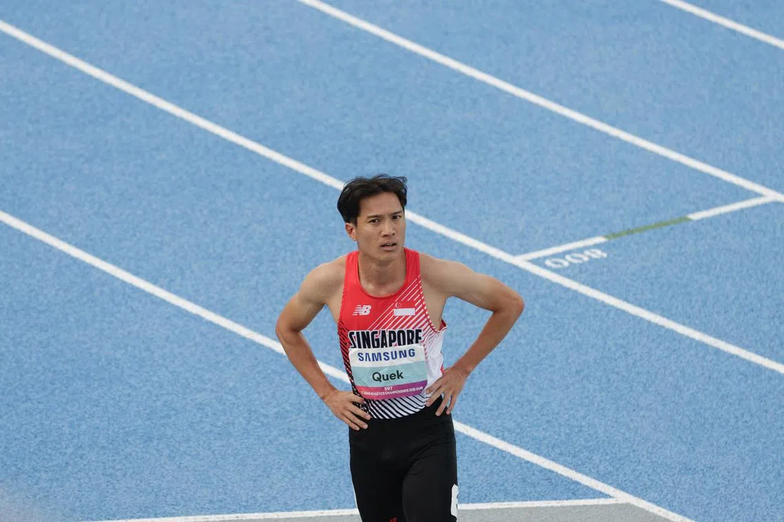 S’pore’s Calvin Quek clocks 50.24sec to rewrite men’s 400m hurdles ...
