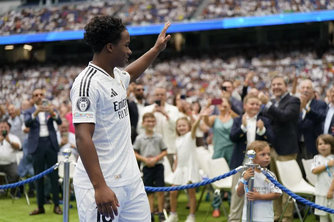 Brazil teenager Endrick joins Real Madrid | The Straits Times