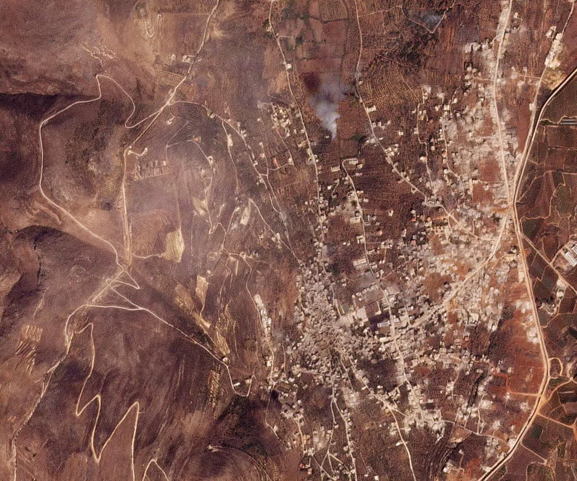 Israeli campaign leaves Lebanese border towns in ruins, satellite ...