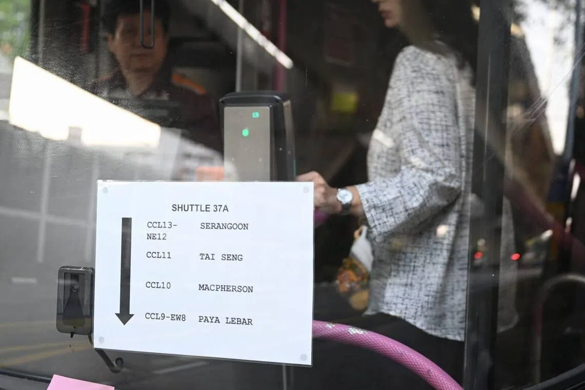 Passengers encouraged to take shuttle buses to prepare for Circle Line ...