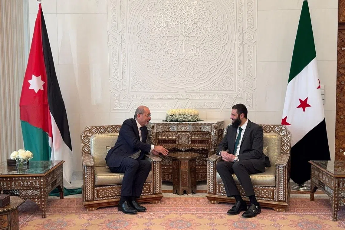 Jordan offers Syria support in meeting with new leader | The Straits Times