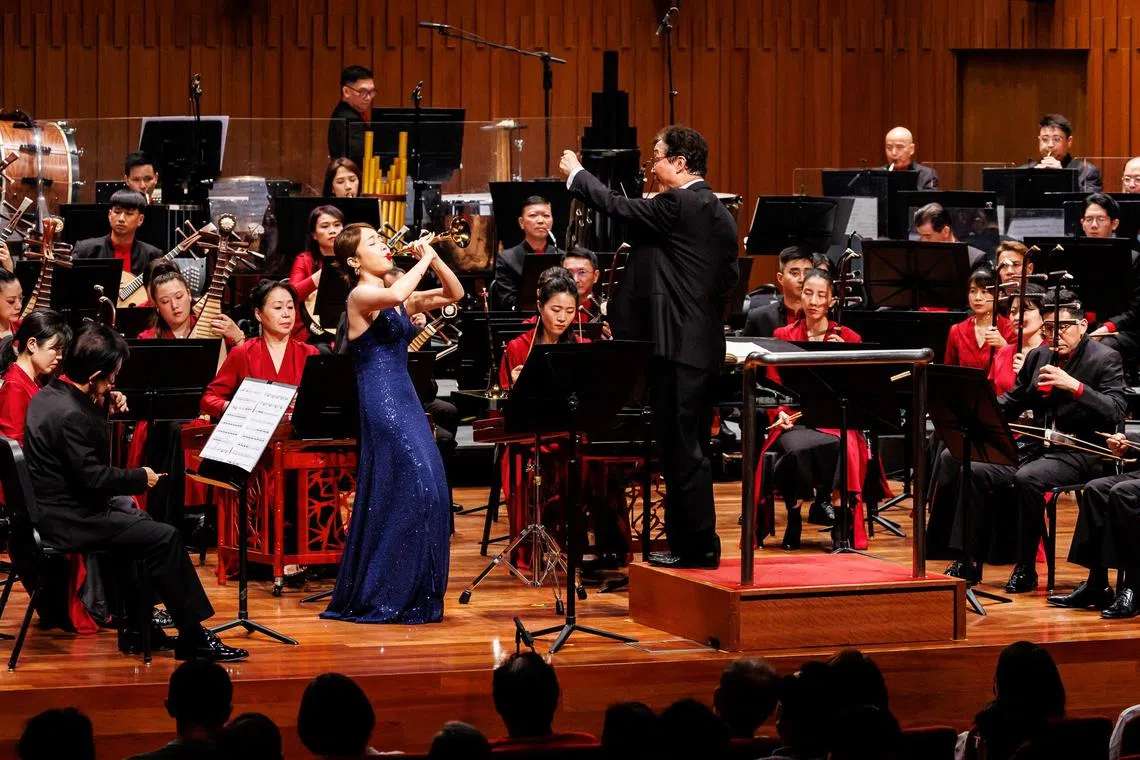 Concert review: SCO and suona player Liu Wenwen deliver in demanding performance | The Straits Times