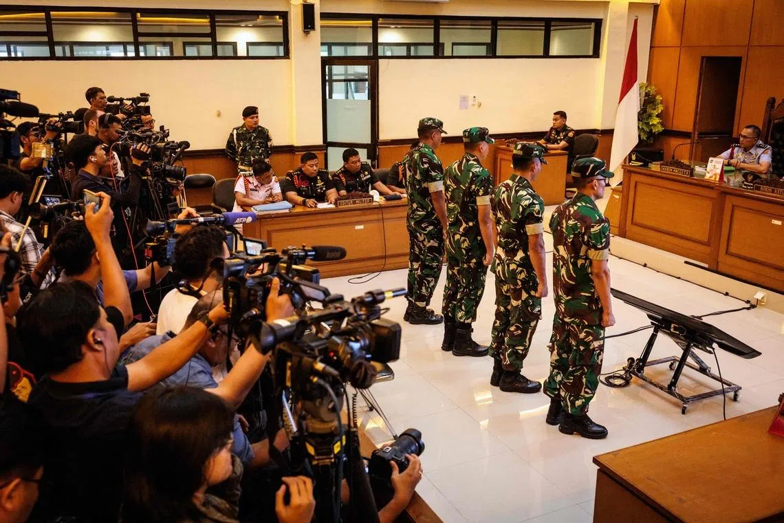 Military court jails four Indonesian soldiers over acid attack on ...