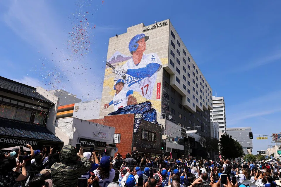 Shohei Ohtani’s Los Angeles mural celebrates larger-than-life baseball ...