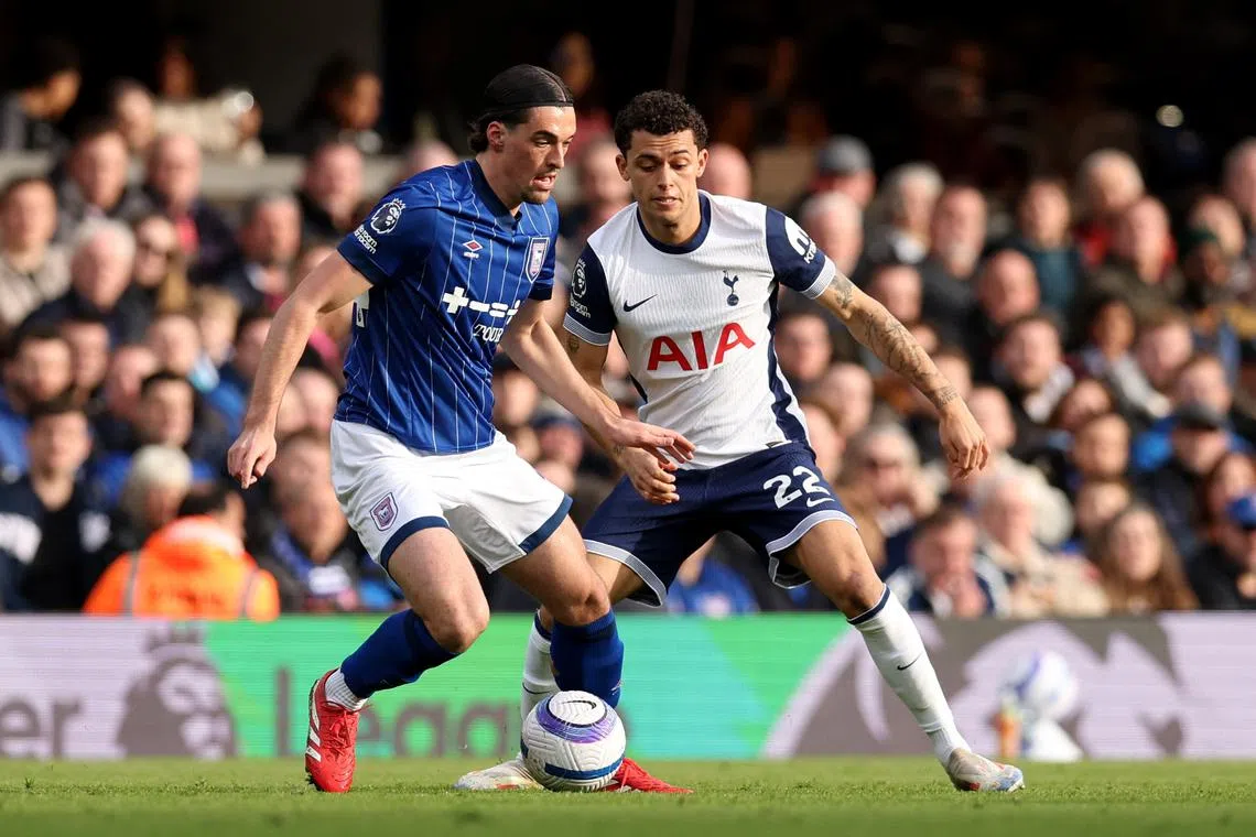 Johnson double helps Spurs to 4-1 win at Ipswich | The Straits Times