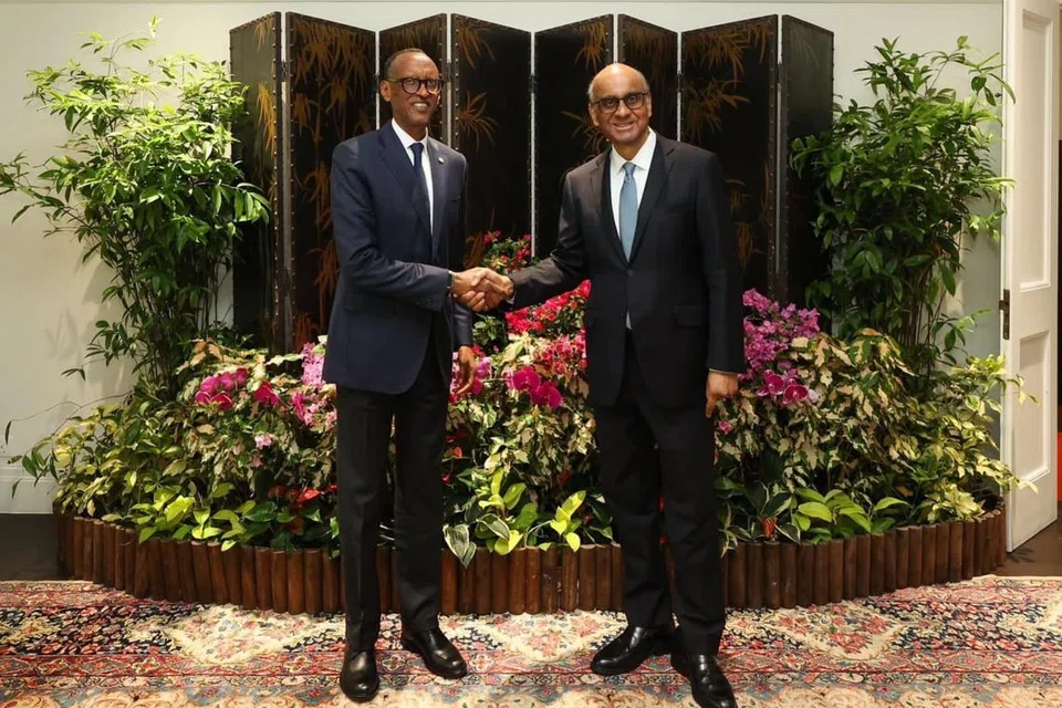 Rwandan President Kagame meets President Tharman and PM Wong, hosted to ...