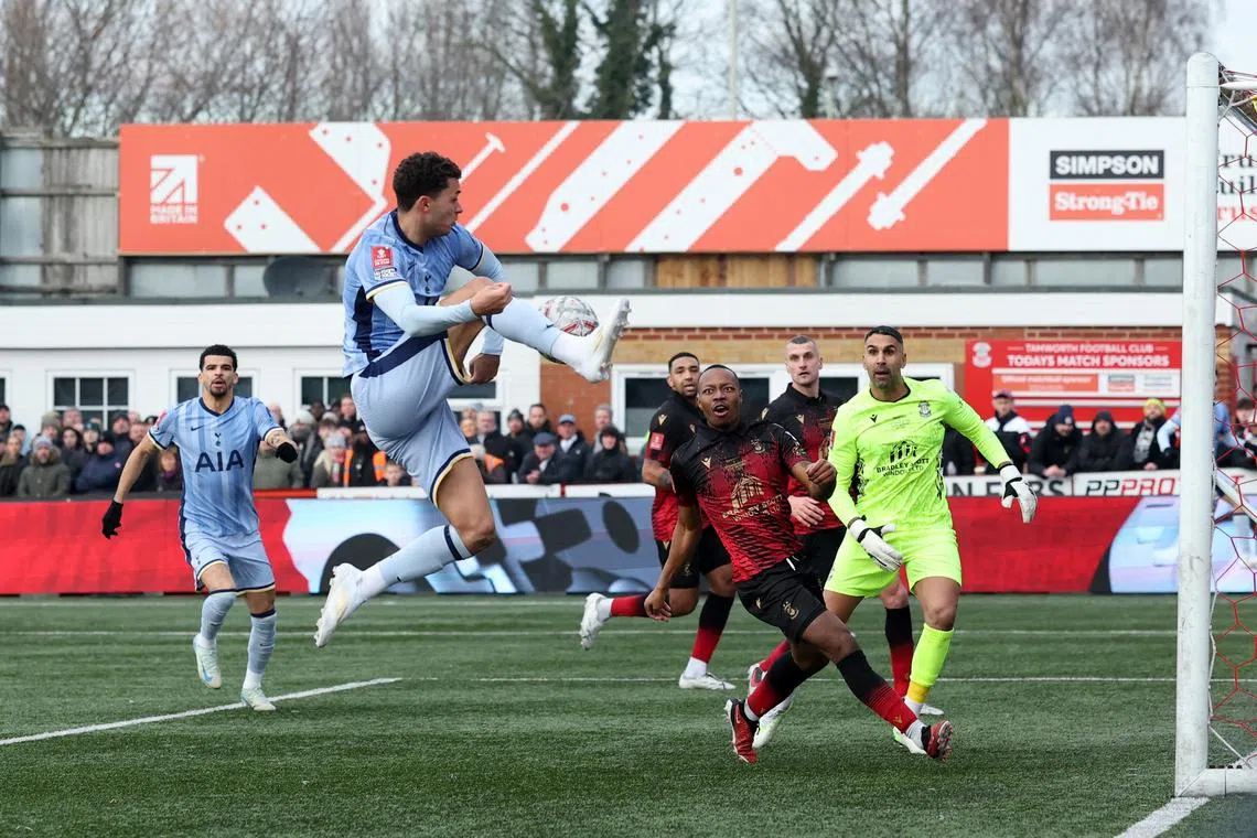Spurs survive huge scare to beat non-league Tamworth | The Straits Times