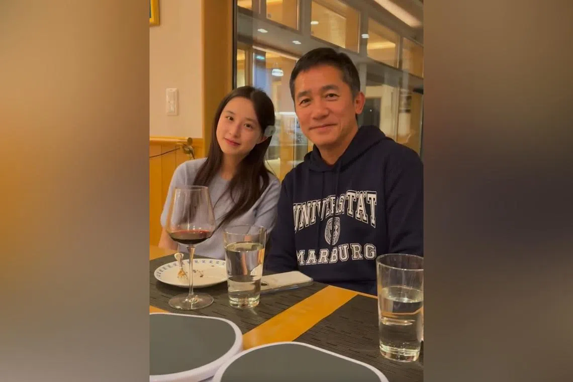 ‘0.5m away from movie star’: Actress Yan Yinan meets actor Tony Leung in Japan | The Straits Times