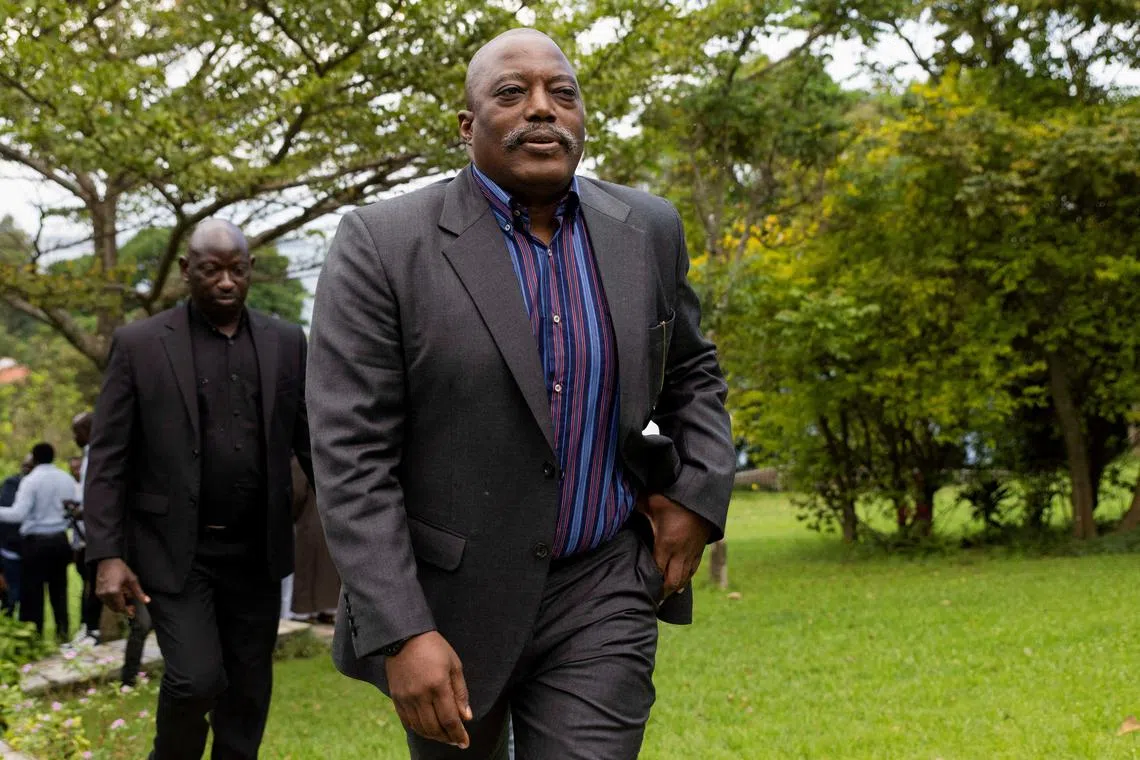 Congo ex-president Kabila makes first public appearance in rebel-held ...