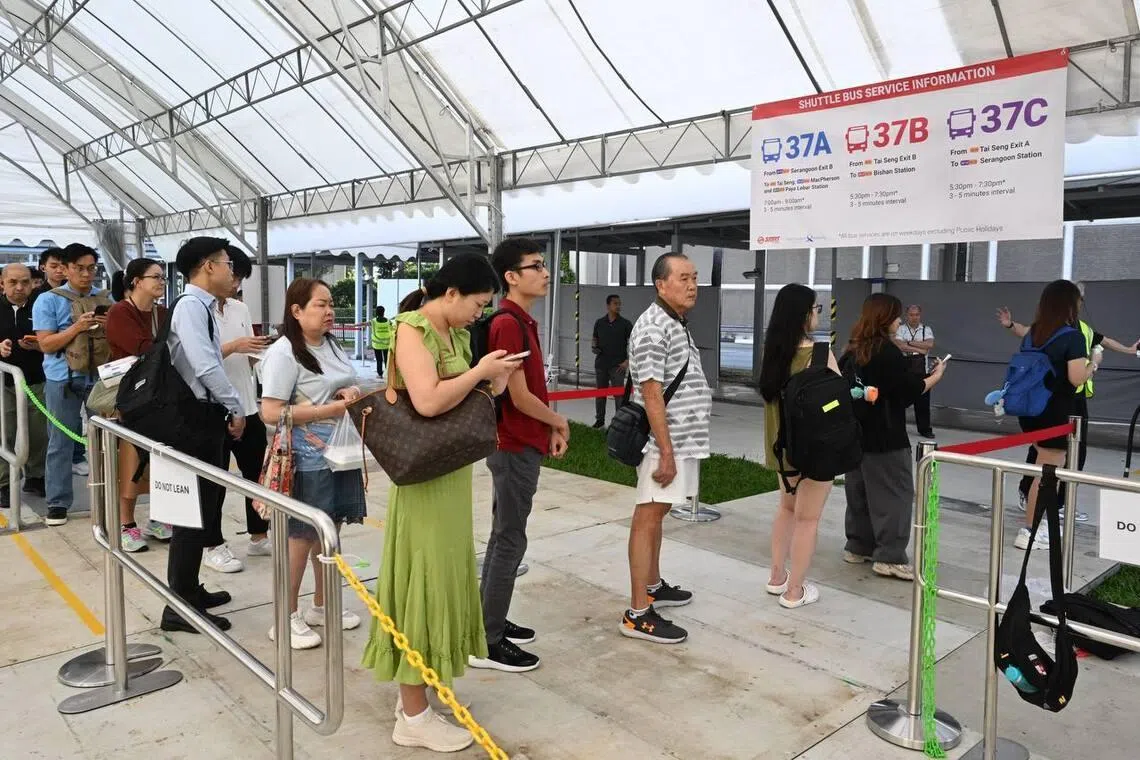 Passengers encouraged to take shuttle buses to prepare for Circle Line ...