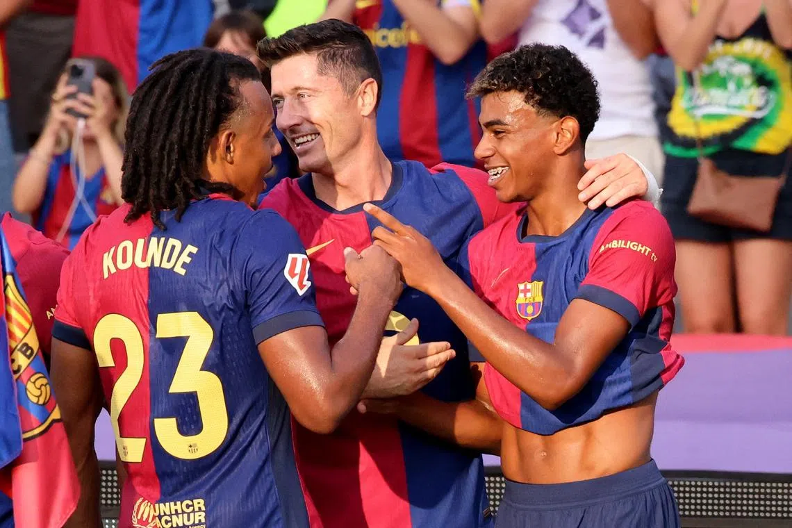 Lewandowski strike earns Barcelona 2-1 win over Athletic | The Straits ...