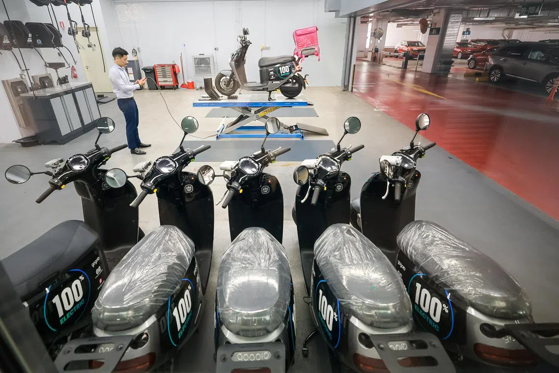 Trial begins for Singapore’s first battery charge and swop station for ...