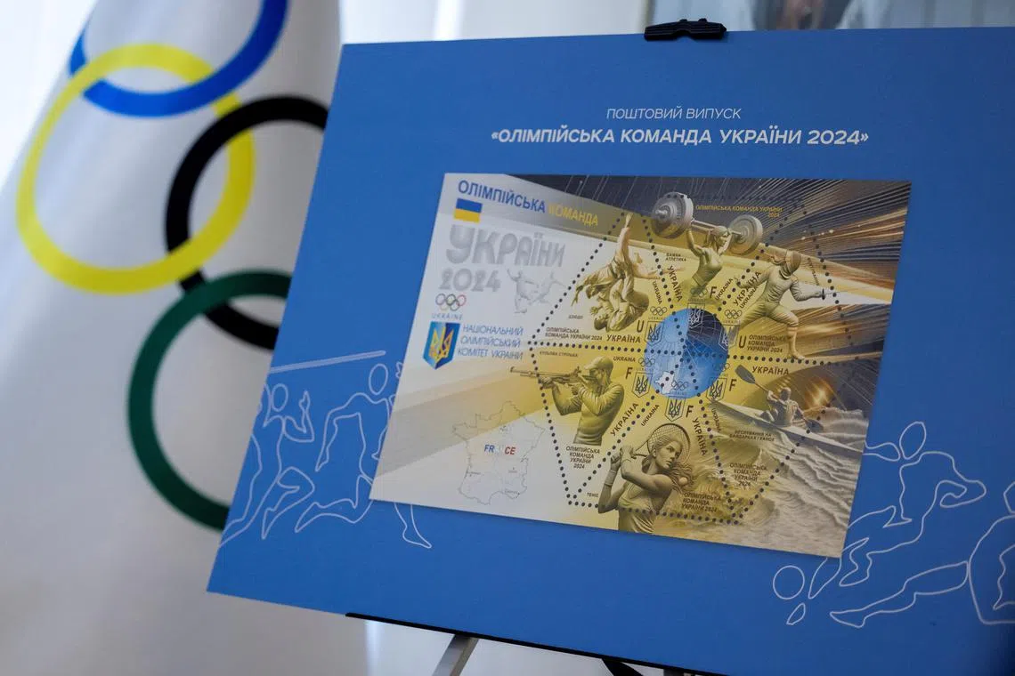Ukraine launches Olympic postage stamp as it sends its smallest team to ...