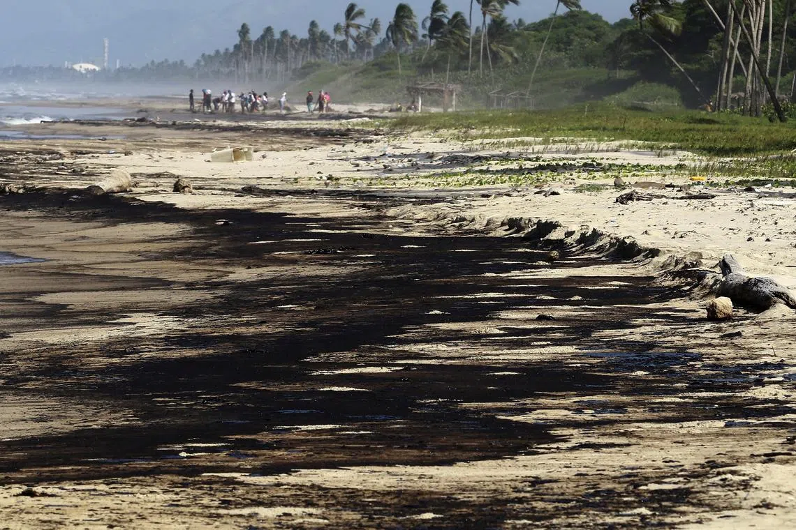 Oil spill reported off Venezuela's Caribbean coast | The Straits Times