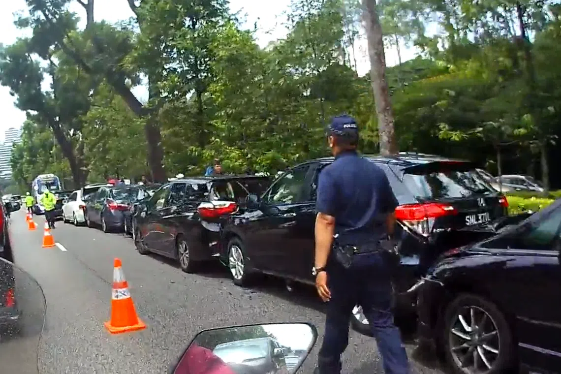 Two taken to hospital after 8-vehicle chain collision on AYE | The ...