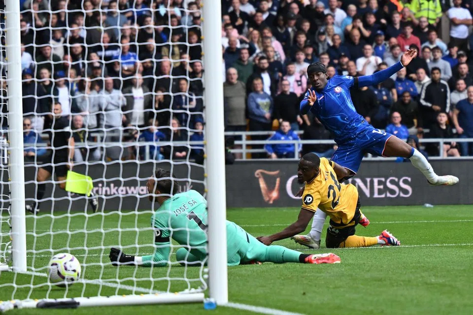 Noni Madueke hits hat-trick as Chelsea thrash Wolves 6-2 | The Straits ...