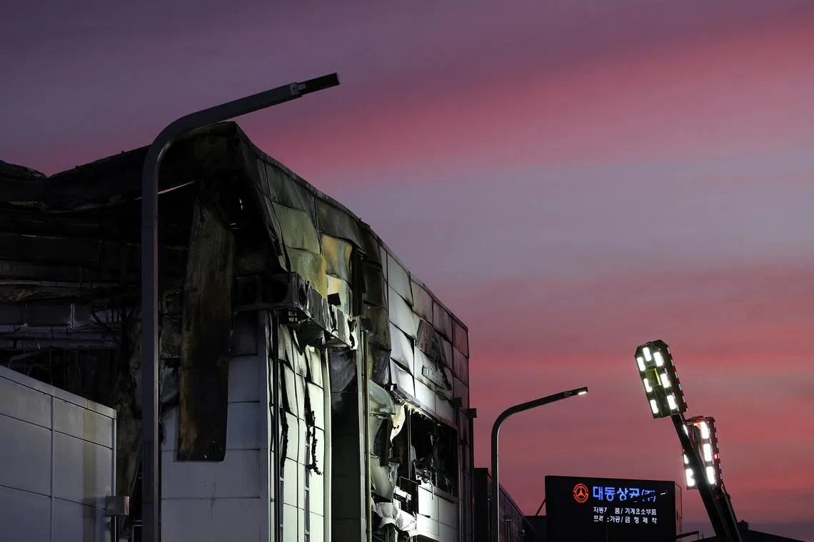 S. Korea battery maker apologises for deadly fire but says it complied ...