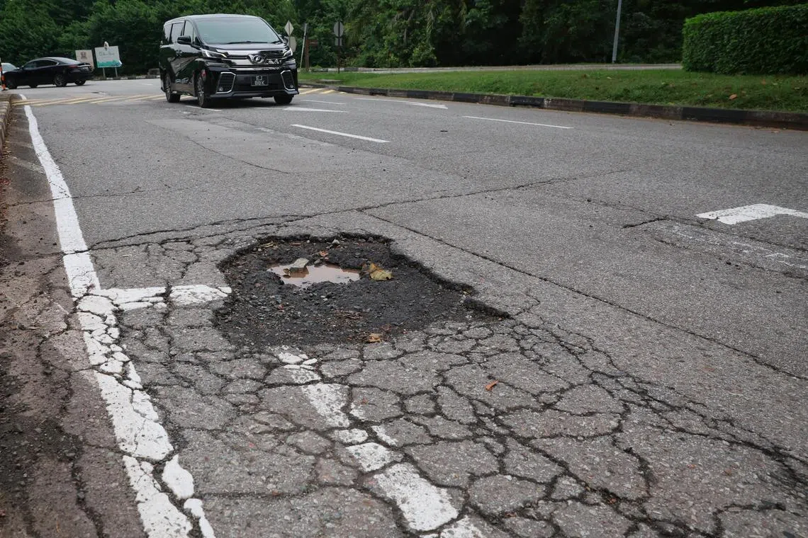 34% more potholes detected on Singapore roads in first 2 months of 2023 ...