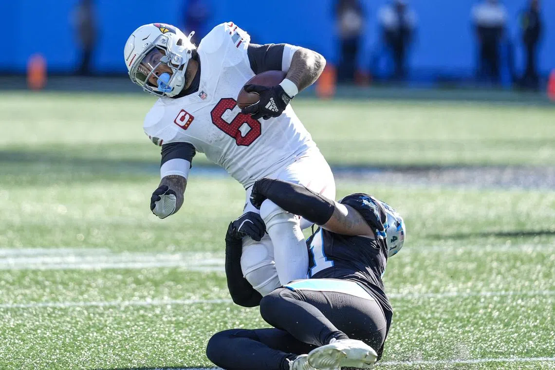 Cardinals RB James Conner (knee) banged up vs. Panthers | The Straits Times