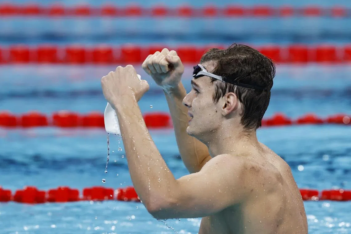 Swimming-Hungary's Kos wins men's 200m backstroke gold | The Straits Times