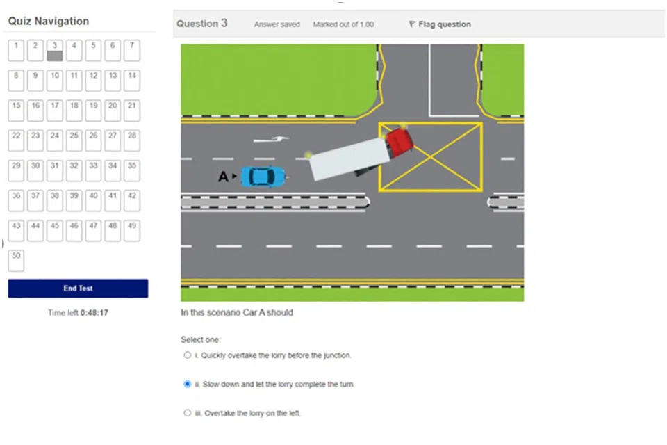 Practise traffic theory tests online for free on new mock test platform ...