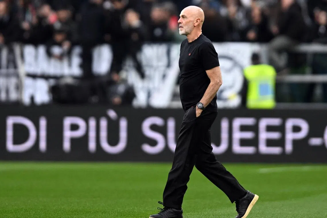 Milan's Pioli fully focused on season end | The Straits Times
