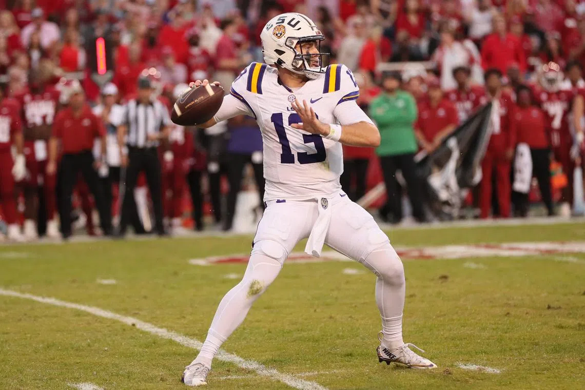QB Garrett Nussmeier returning to LSU | The Straits Times