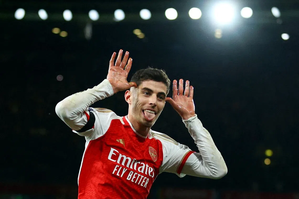 Kai Havertz coming good at perfect time for Arsenal | The Straits Times