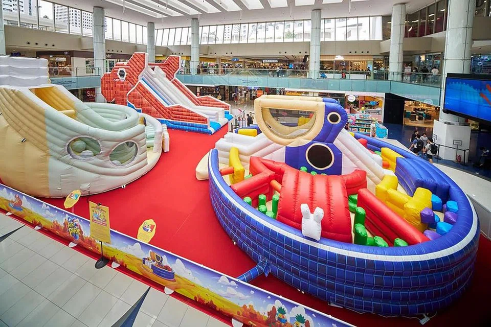 Where to go with kids: Bouncy playgrounds at Marina Square, Suntec City ...
