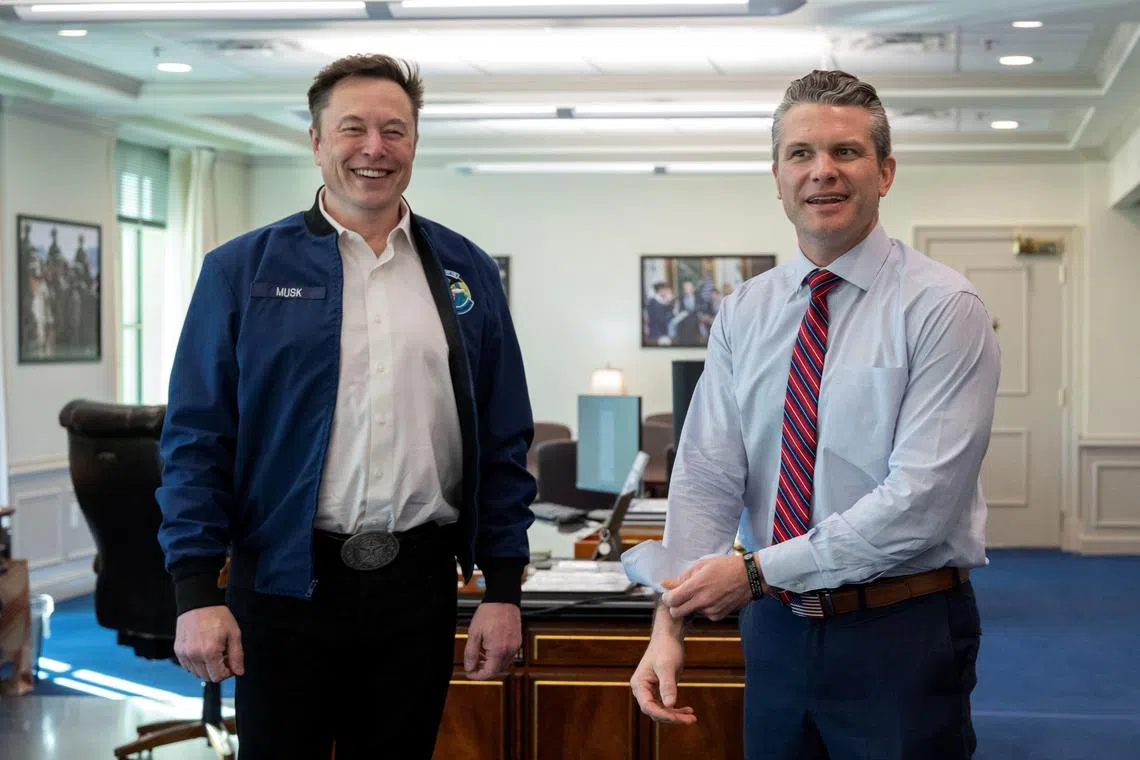 US Defence Secretary Hegseth meets Musk for second time at Pentagon ...