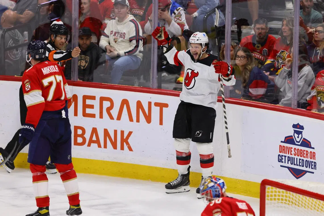 Devils look to sweep back-to-back from hot Panthers | The Straits Times