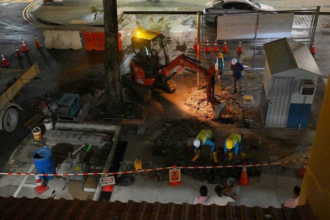 Water supply to about 20 homes in Lavender area restored; underground ...