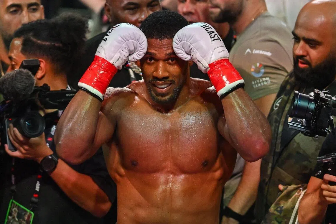 Former boxing world champion Anthony Joshua back in gym after horror ...