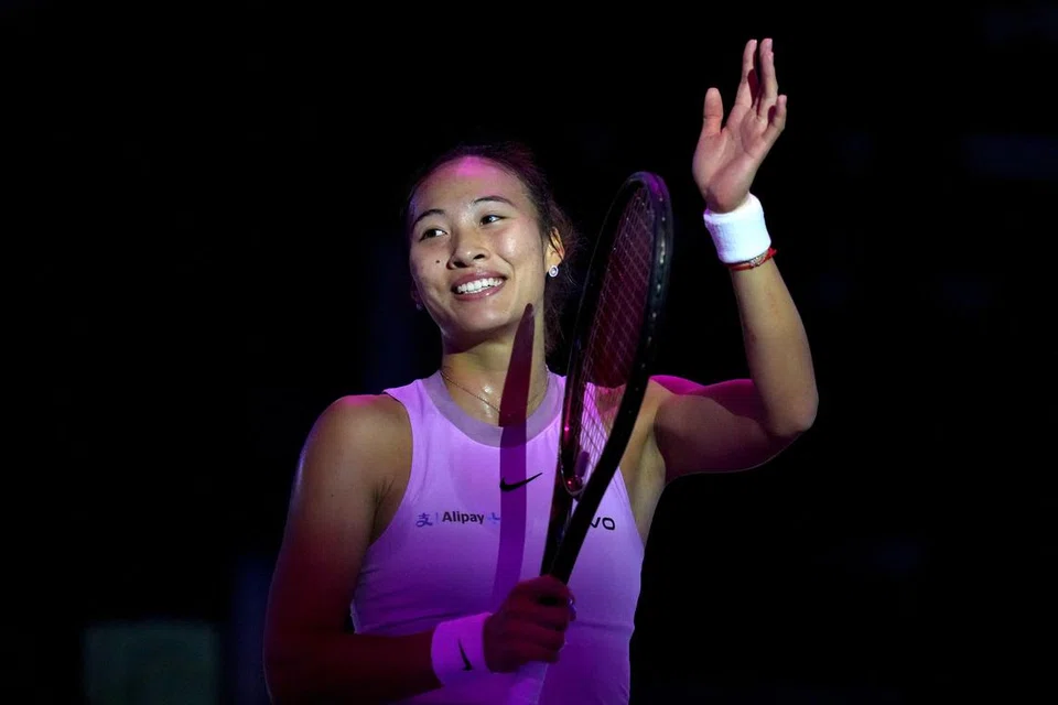China’s Zheng Qinwen beats Elena Rybakina at WTA Finals | The Straits Times