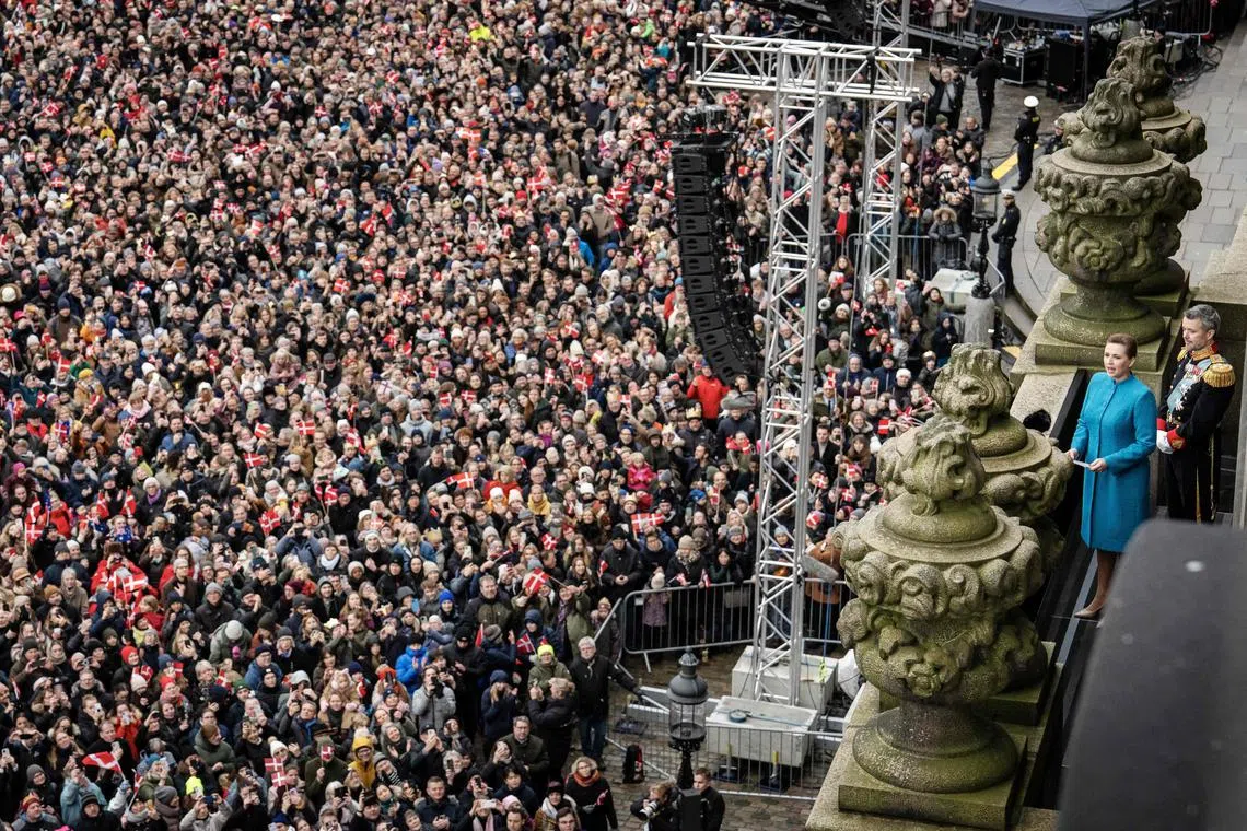 Denmark’s King Frederik X appears before huge crowds after taking ...