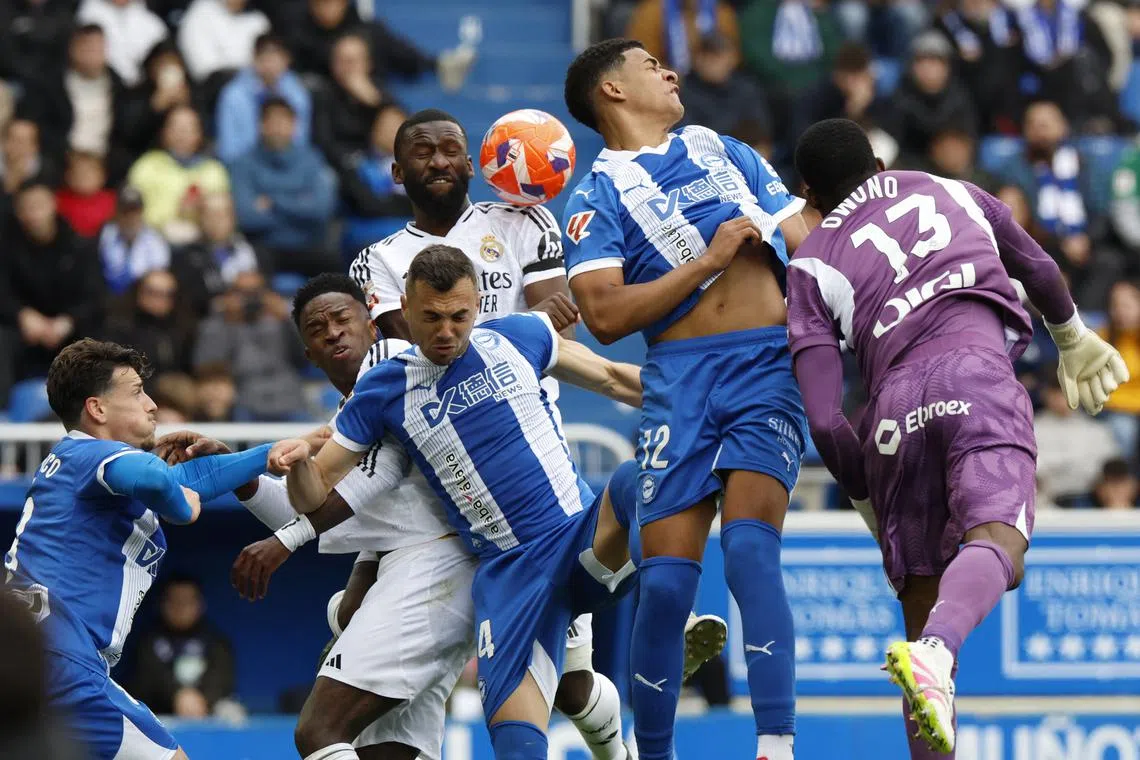 Ten-man Real overcome lowly Alaves 1-0 after Mbappe sees red | The ...