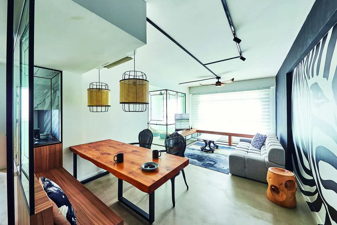 The Chic Home: Punggol BTO flat stands out in black and white | The ...
