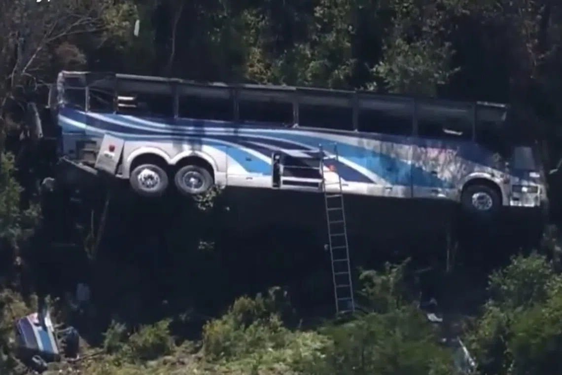 Bus carrying high school band rolls over in New York, killing at least ...